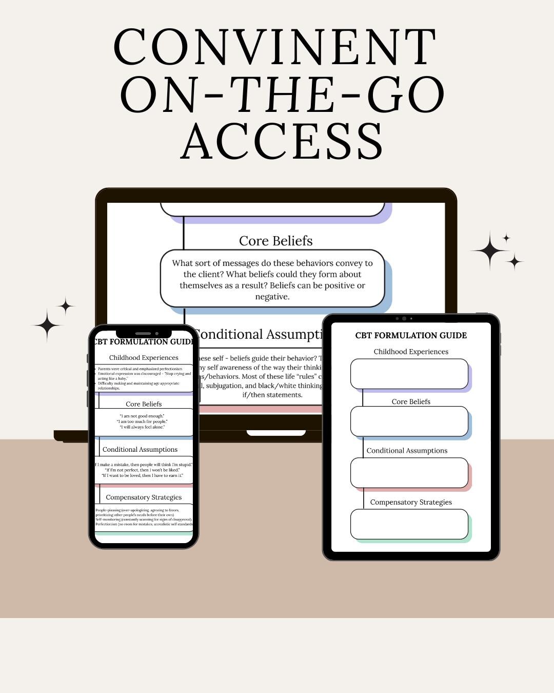 CBT Formulation Guide (digital Download) | Printable Therapy Worksheet ...