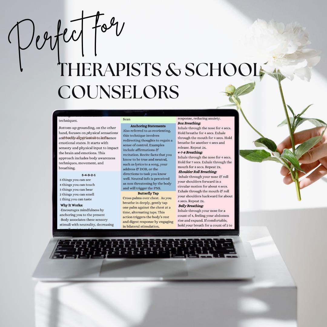 Coping Skills Cheat Sheet - Digital Print | Essential Tools for School ...