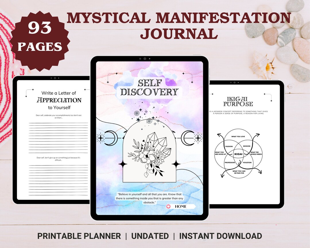 Manifestation Journal Printable Digital Manifestation Guide Law of ...