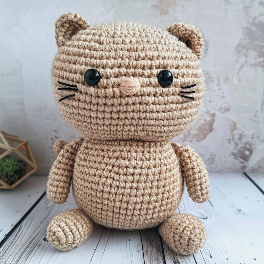 Cat Crochet Pattern Crochet Pattern for Cat, How to Crochet Cat, Kitty ...