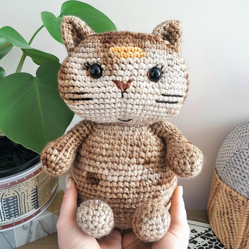 Cat Crochet Pattern Crochet Pattern for Cat, How to Crochet Cat, Kitty ...