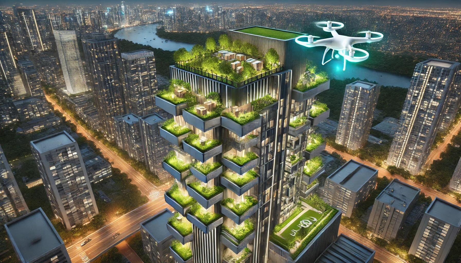 Digital Desktop Wallpaper: High Rise Futuristic Apartment - Etsy