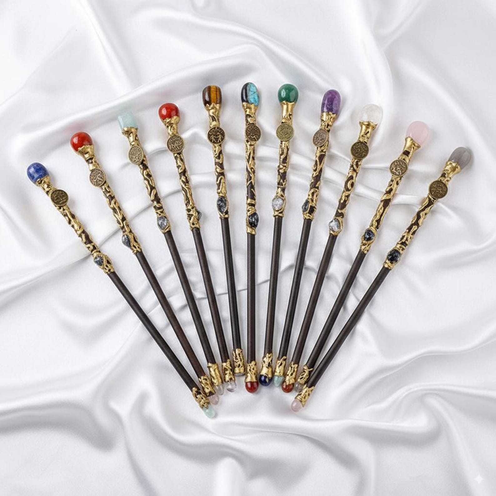 Pisces Crystal Wand, Handmade, Birthstone Scepter, Astrology Gift ...