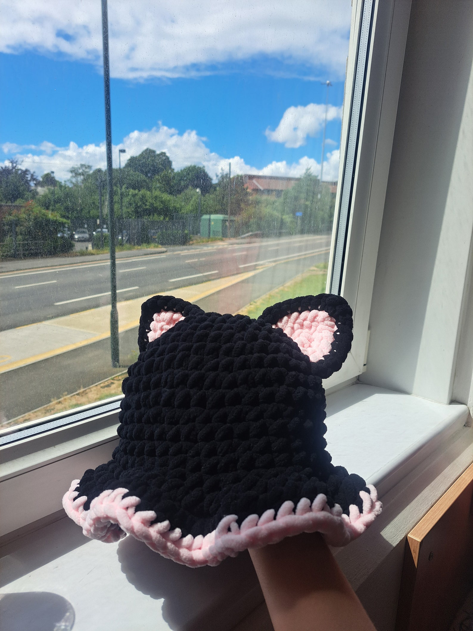 Chunky Crochet Cat Style Ruffle Hat - Etsy