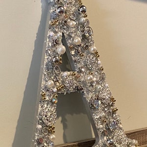 Jeweled Letter A, 12 Tall - Etsy
