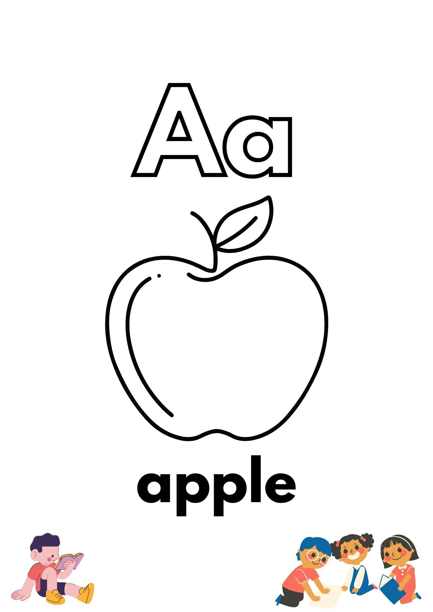 Alphabet, Canva, Coloring Book, Color, Letters, Learn, Kids - Etsy