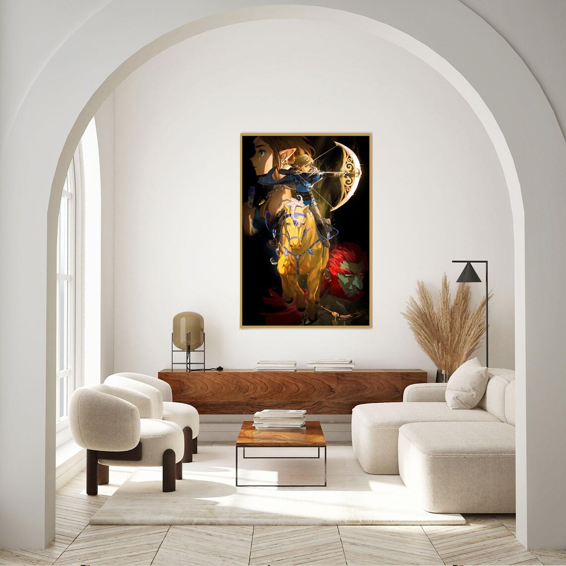 The Legend of Zelda Tears of the Kingdom Link Ganondorf Wall Art, Print ...