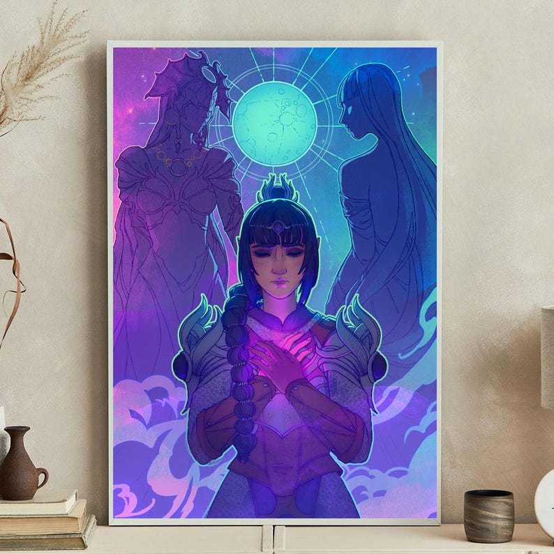 Baldur's Gate 3 BG3 Shadowheart Wall Art, Print Canvas, Art Print ...