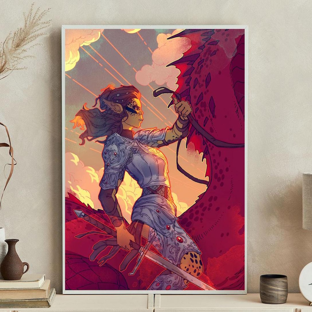 Baldur's Gate 3 BG3 Lae'zel Wall Art, Print Canvas, Art Print, Extra ...