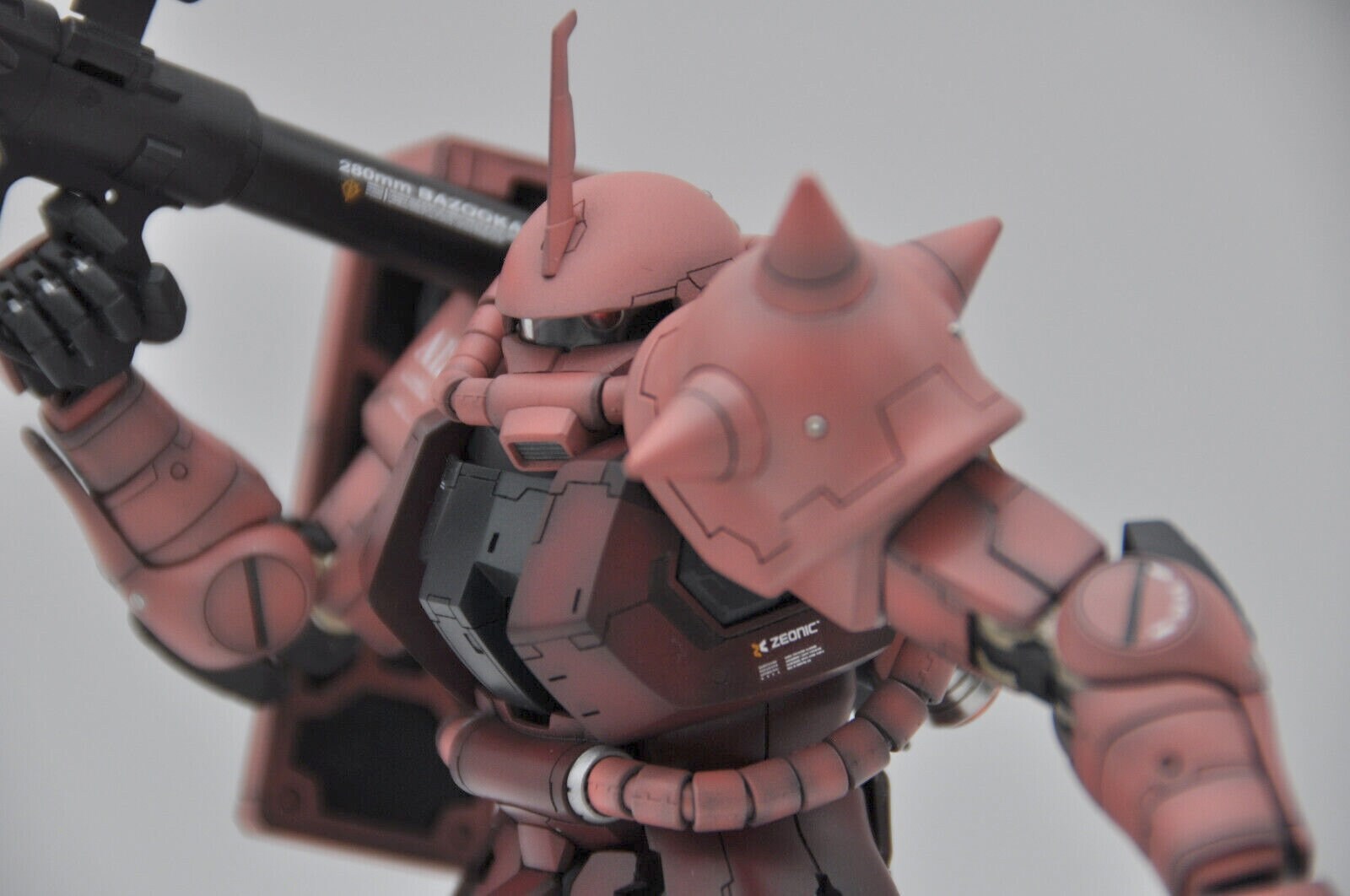 Bandai 1/100 MG Zaku Ll 2.0 Red YJL Yujiao Land Conversion Kit Painted Built ready to Ship From ...