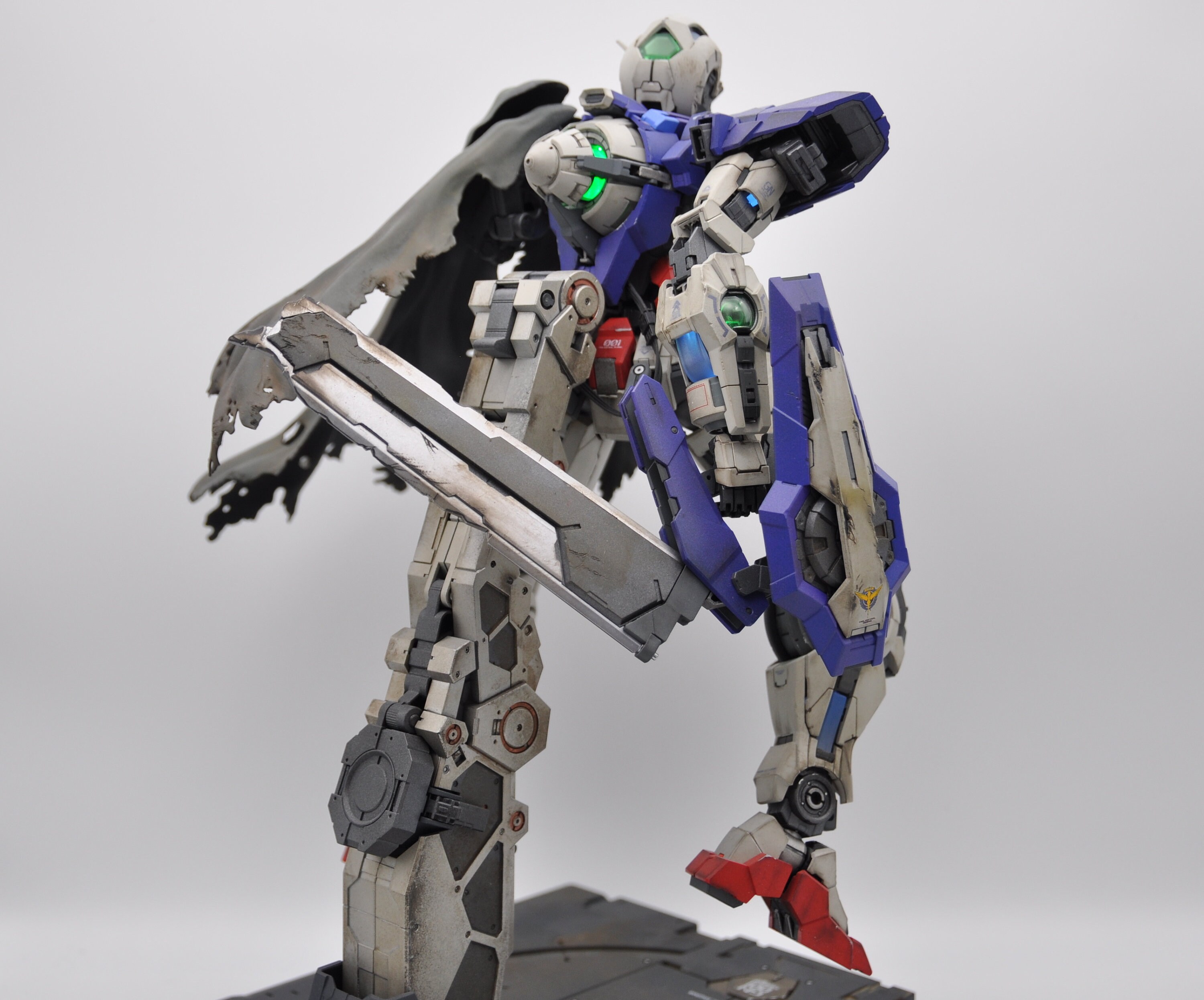Bandai 1/60 PG Exia Repair Gundam With LED Professionally Built Painted ...