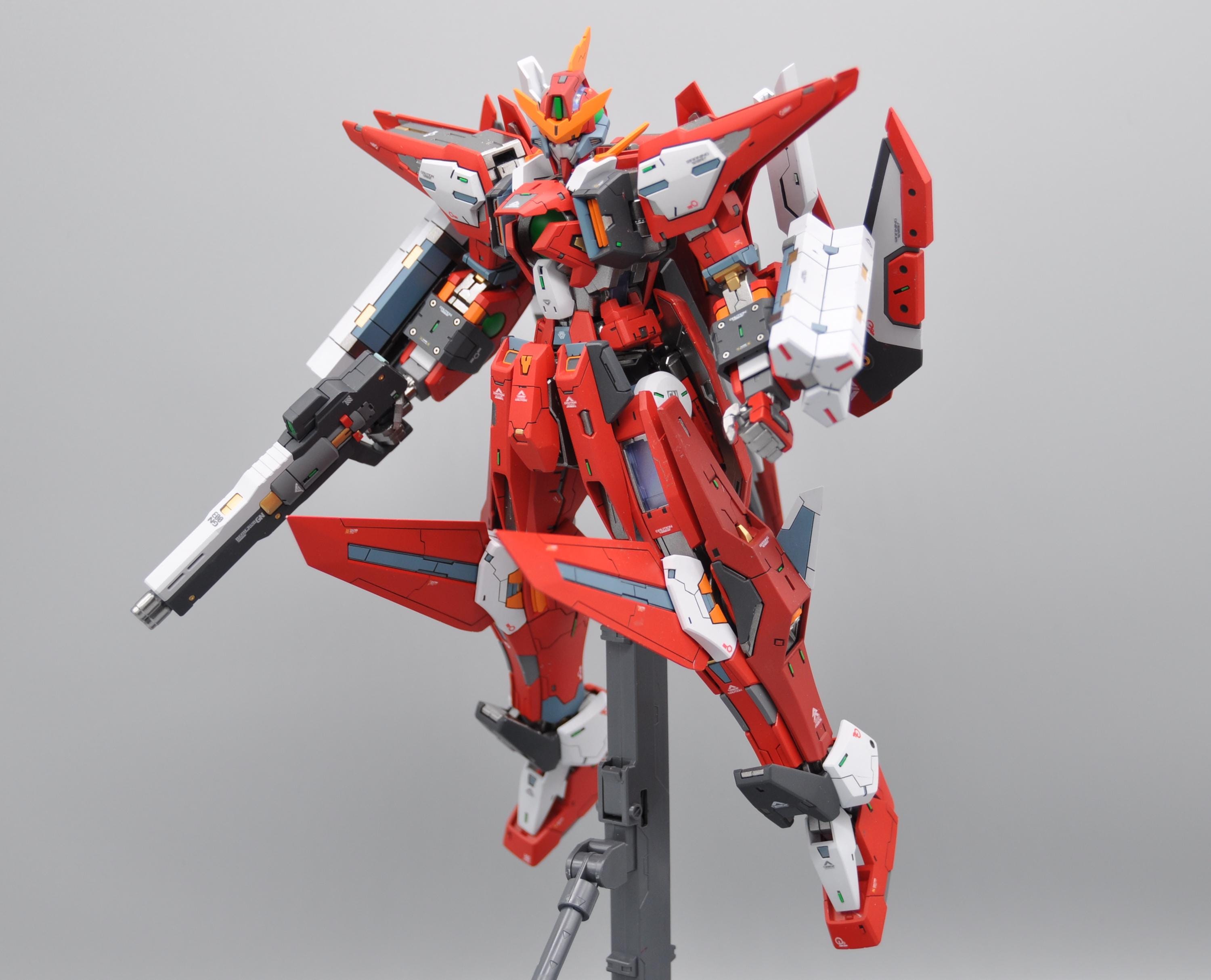 Bandai 1/100 MG Curios Kyrios Gundam Custom Color Heavily Modified ...