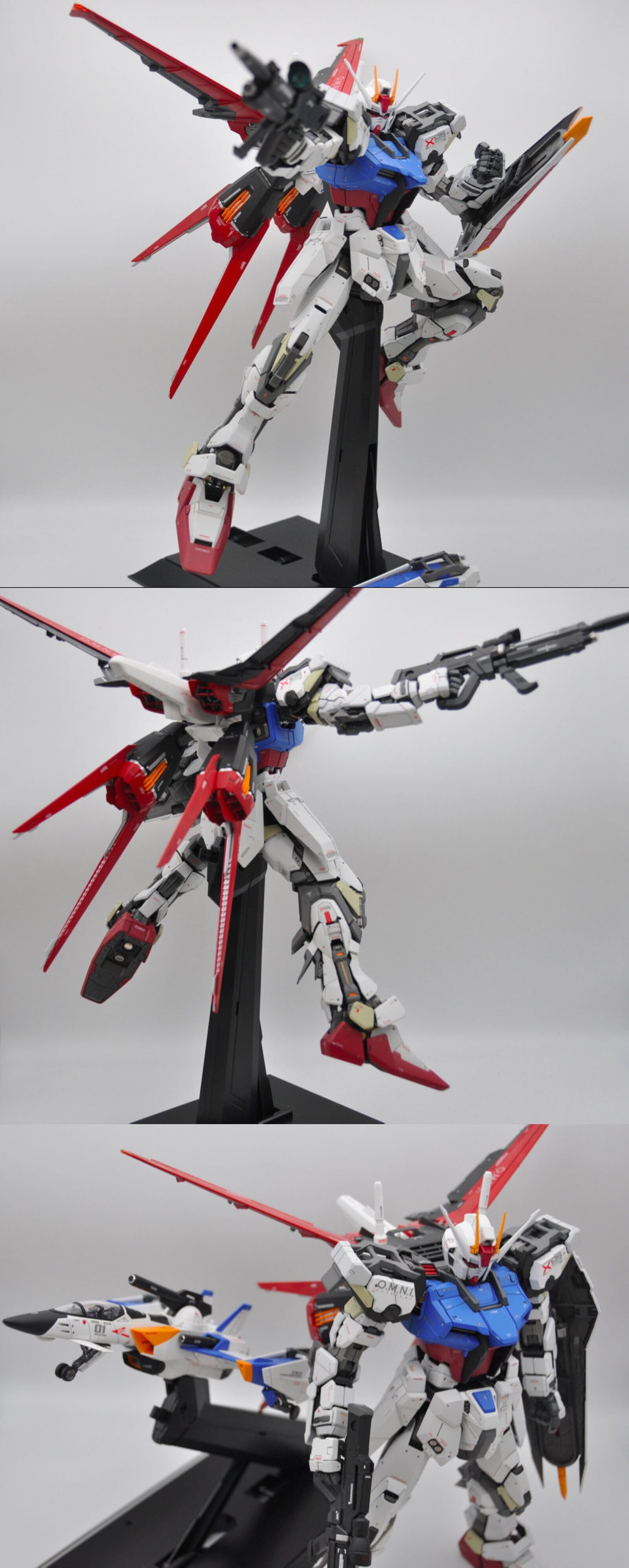 Bandai 1/60 PG Strike Gundam + Skygrasper Mod + Professionally Built ...