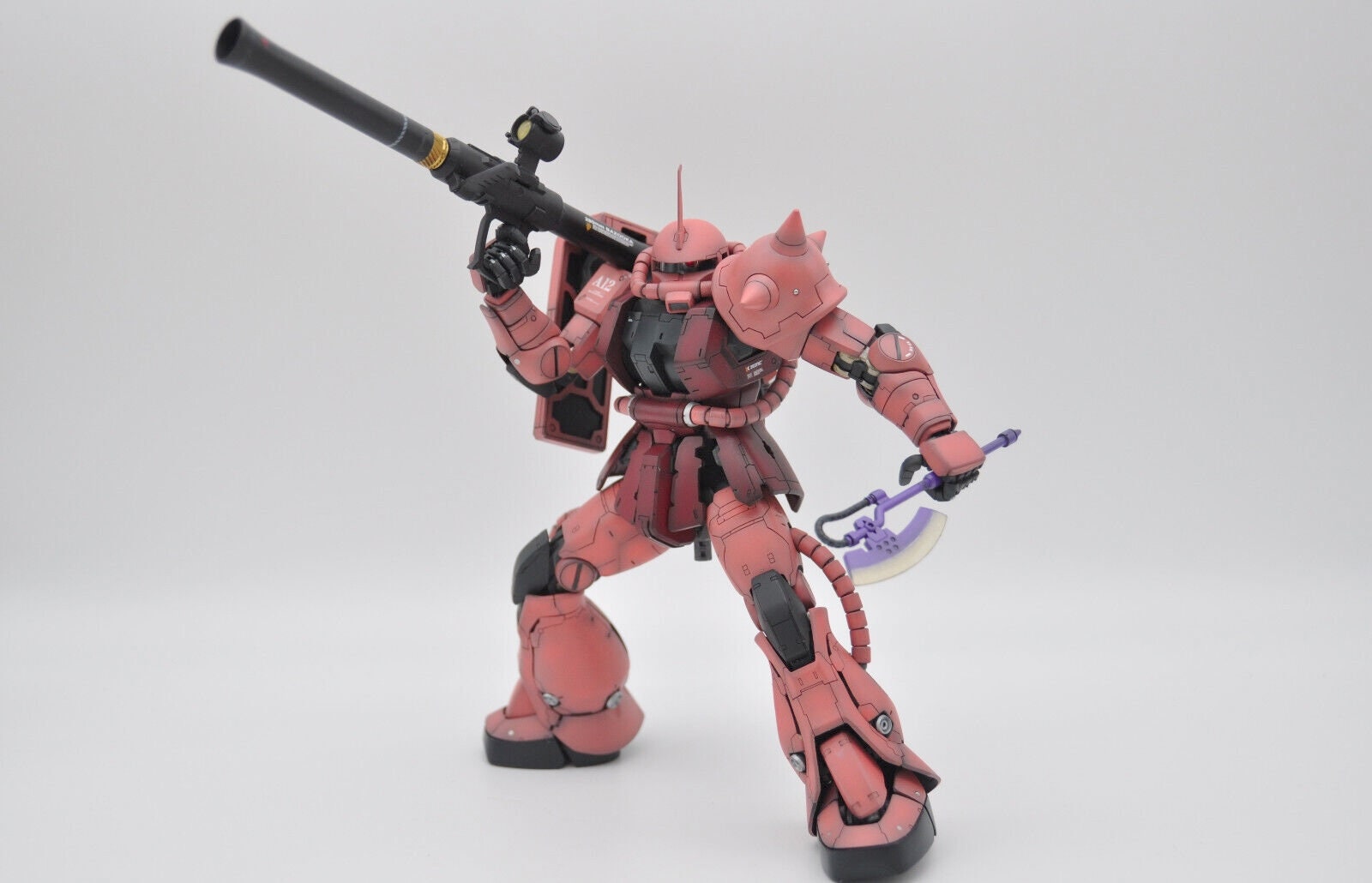 Bandai 1/100 MG Zaku Ll 2.0 Red YJL Yujiao Land Conversion Kit Painted ...
