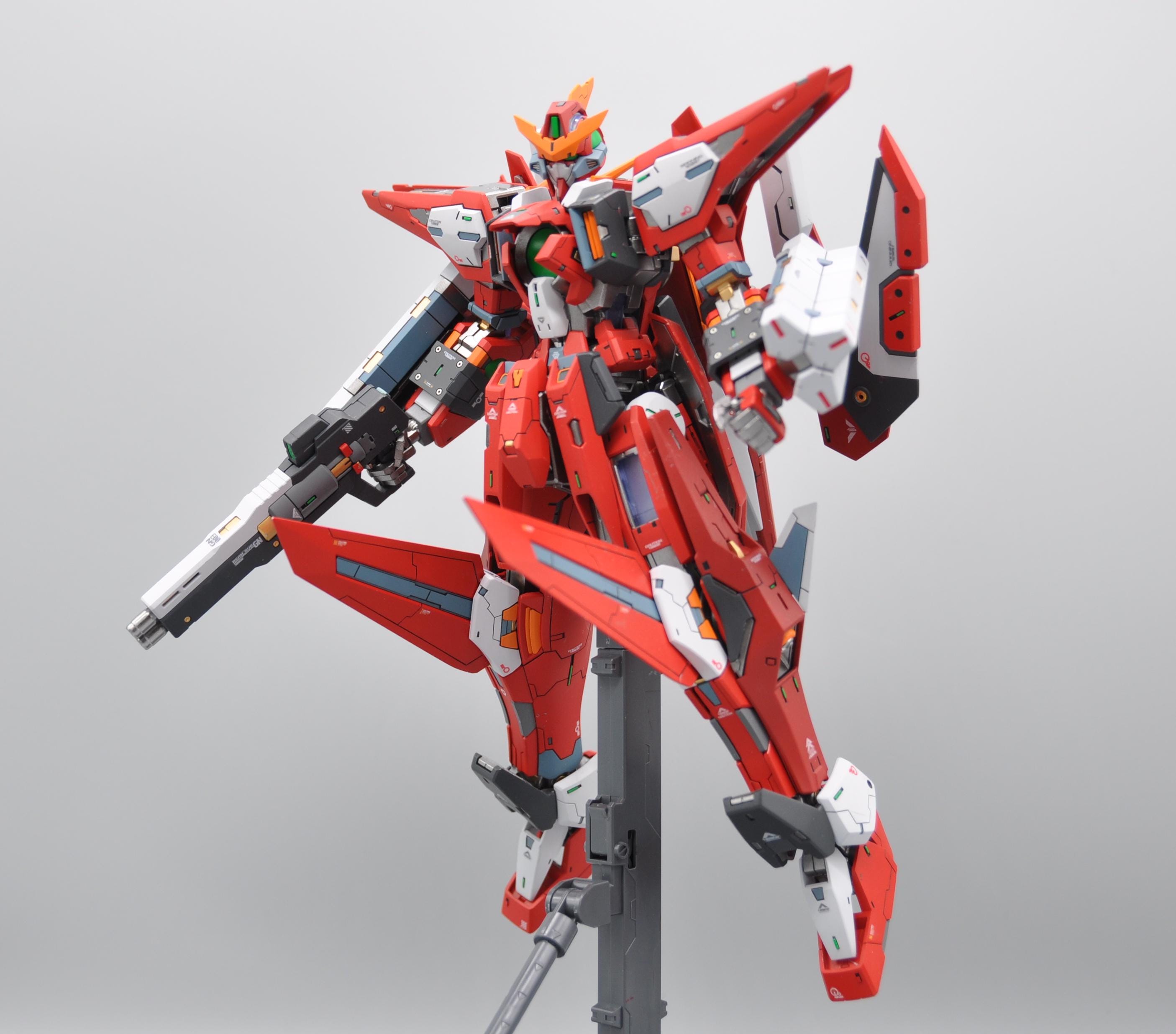 Bandai 1/100 MG Curios Kyrios Gundam Custom Color Heavily Modified ...