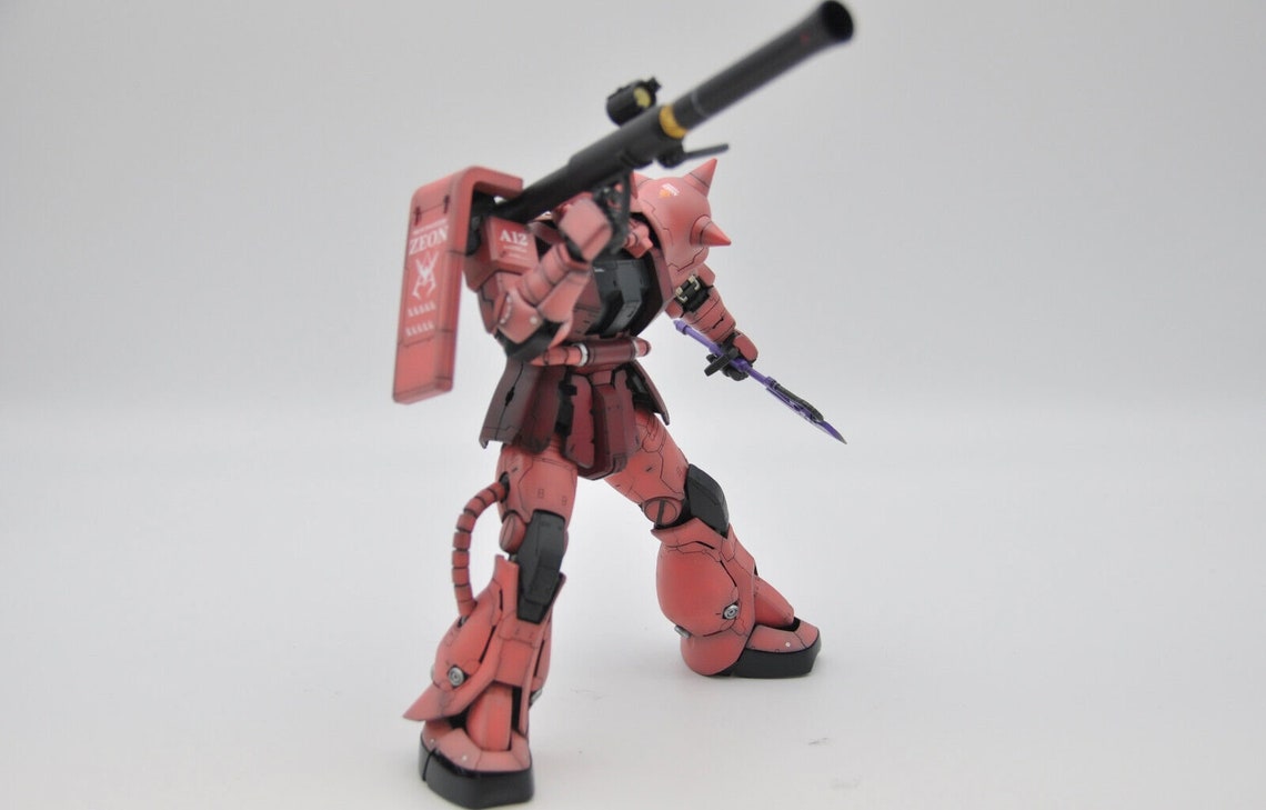 Bandai 1/100 MG Zaku Ll 2.0 Red YJL Yujiao Land Conversion Kit Painted ...