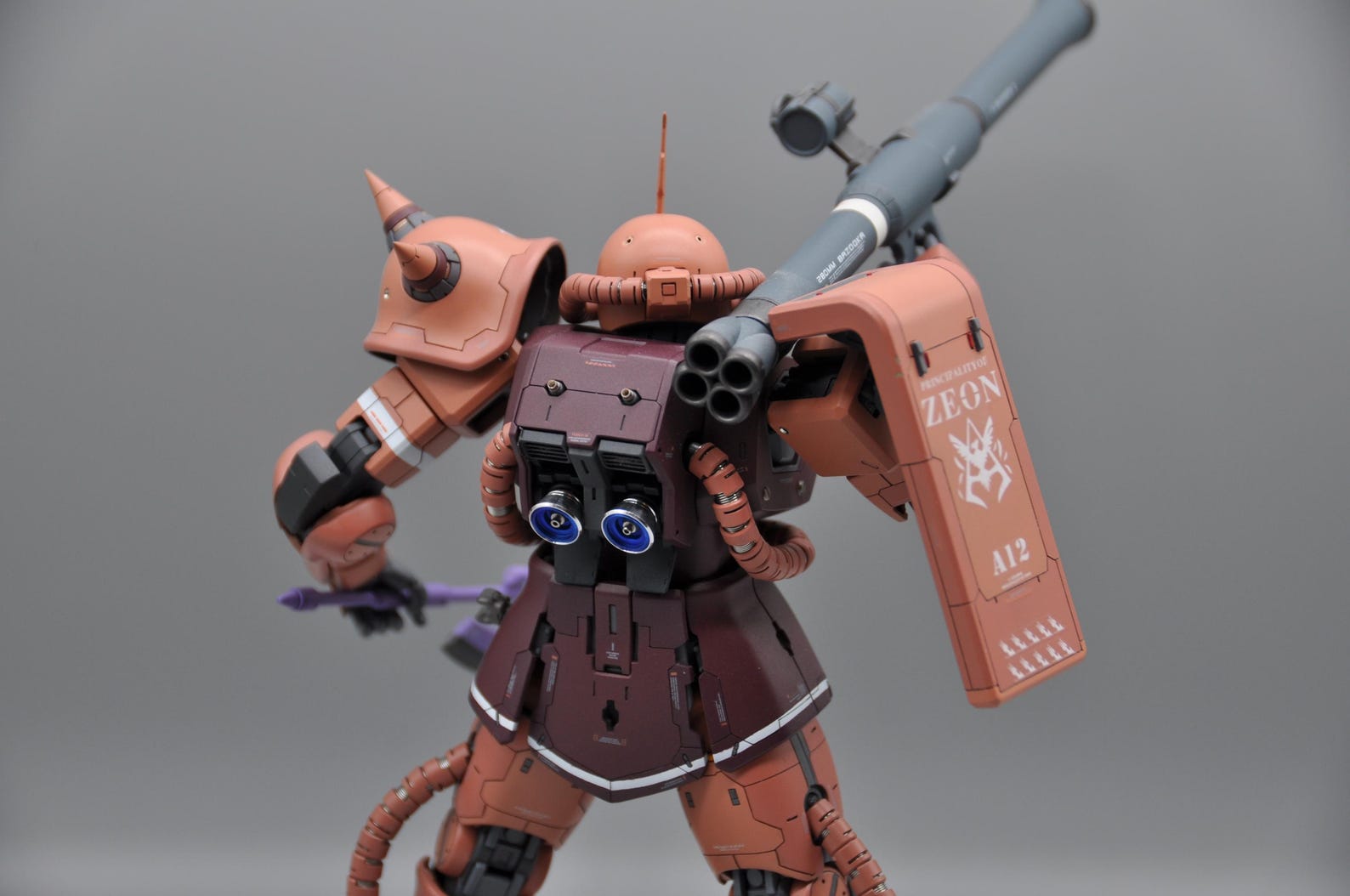 Bandai 1/100 MG Zaku Ll 2.0 Red + YJL Yujiao Land Conversion Kit ...