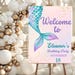 Mermaid Birthday Welcome Sign: Editable Under the Sea Party (digital ...