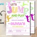 Jump Invitation Editable Jump Birthday Invite Trampoline Party Bounce ...