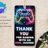 Video Game Thank You Card: Editable Gamer Design (instant Download) - Etsy