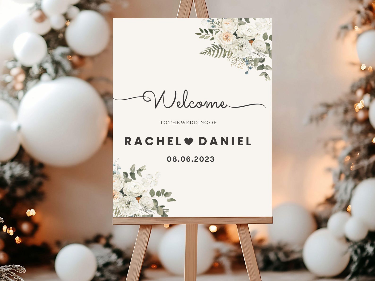 Editable Modern Wedding Welcome Sign (PDF) - Etsy