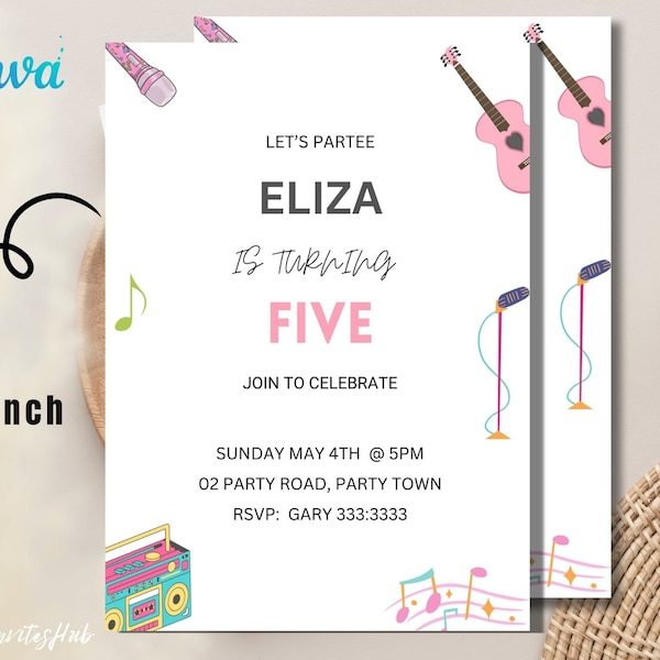 Music Invitations - Etsy