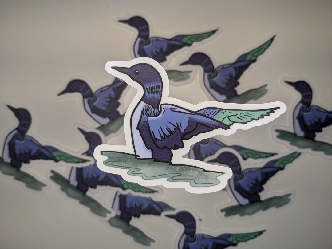 Loon Sticker for Decorating Your Items Great for Water Bottles, Coffee ...