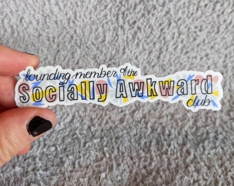 Awkward Sticker | Etsy