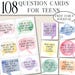 Printable Therapy Cards for Teens, DBT Tools, Self-discovery Prompts ...