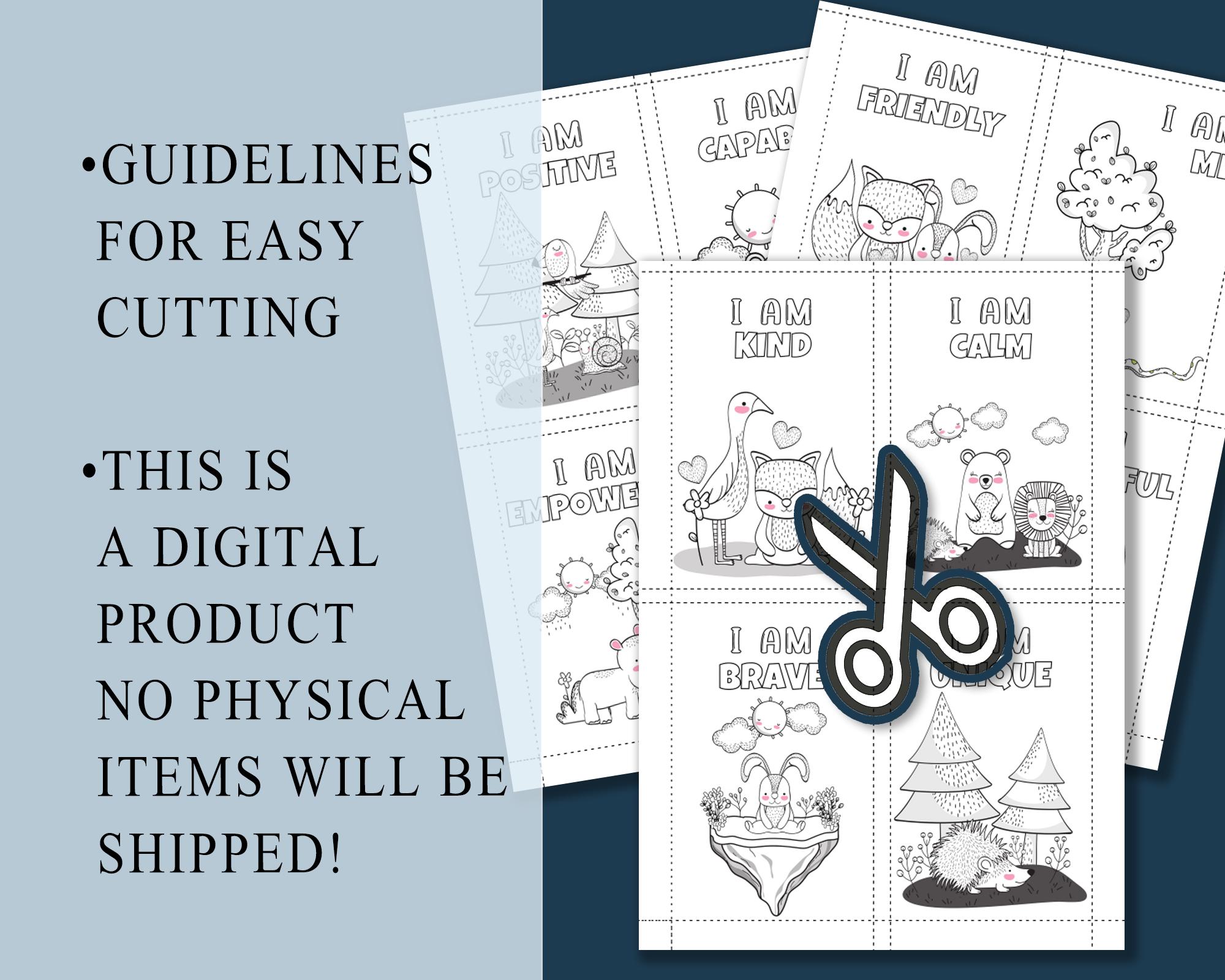 Printable Kids Affirmation Coloring Cards - Fun and Educational ...