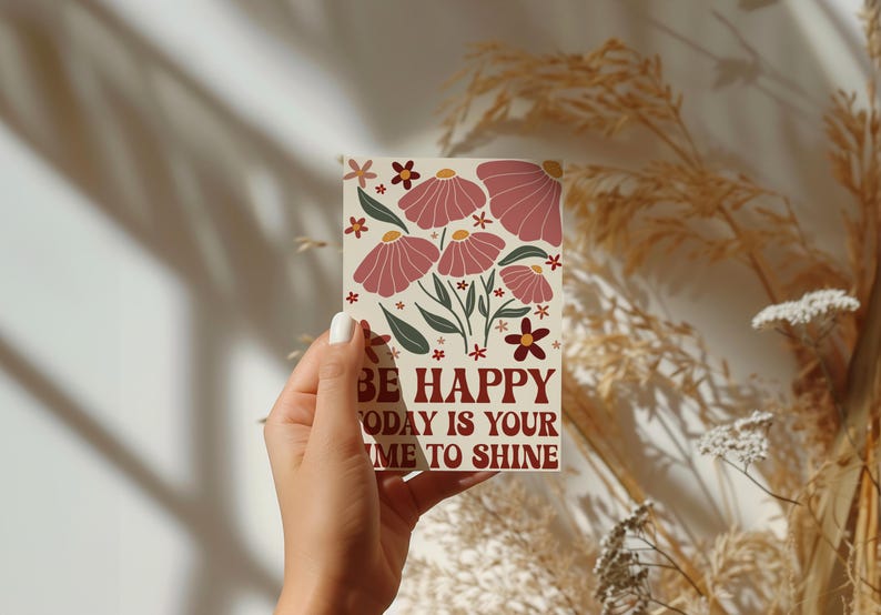 Boho Printable Affirmation Cards, Motivational Cards, Daily Positive ...