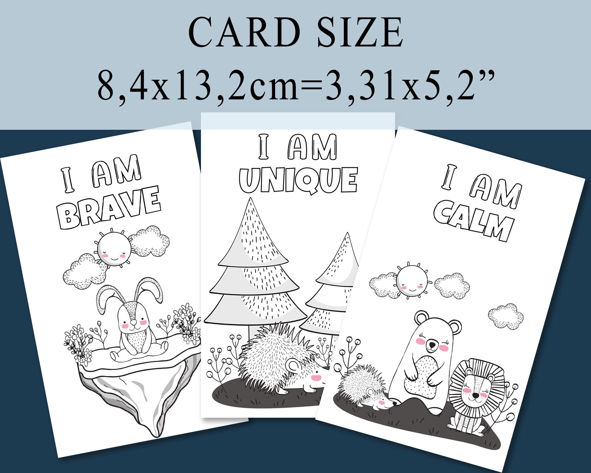 Printable Kids Affirmation Coloring Cards - Fun and Educational ...