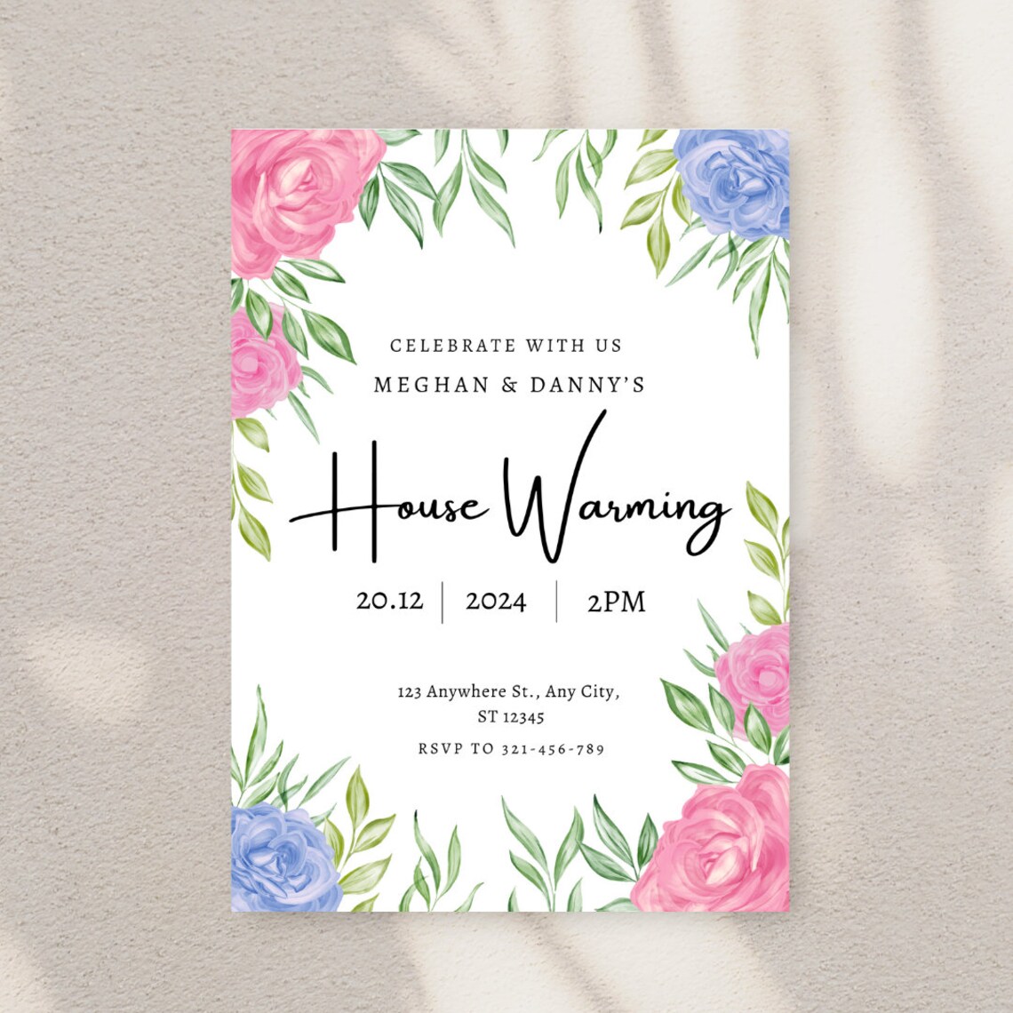 Housewarming Invitation, New House Invite, Housewarming Party, Digital ...
