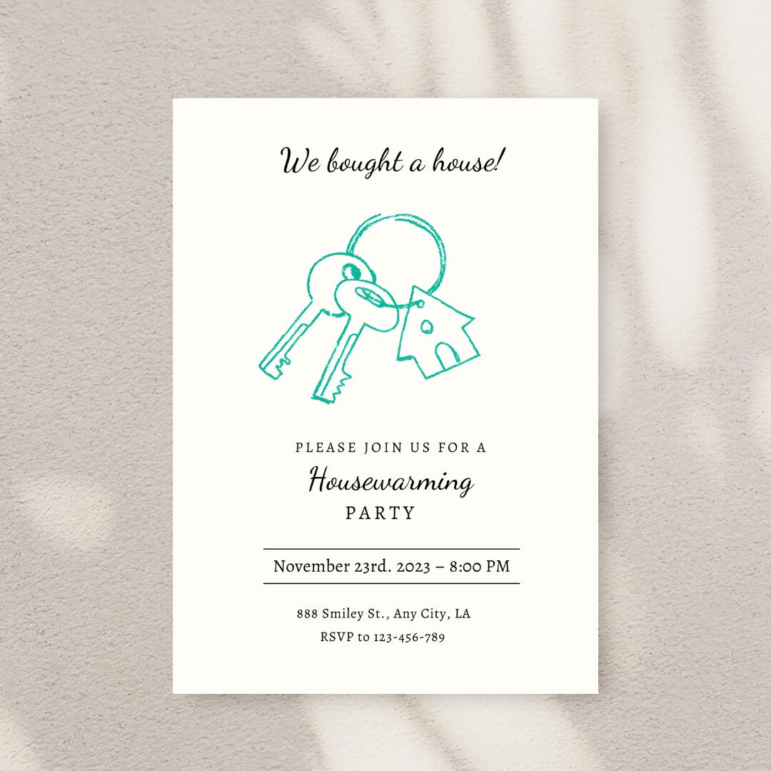 Housewarming Invitation,new Home,housewarming Party, Canva Editable ...