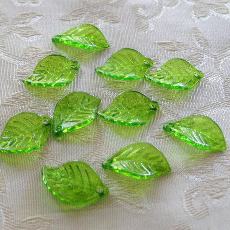 Lucite Beads Flowers Leaves - Etsy