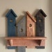 Wooden Birdhouse Shelf | Farmhouse Shelf | Reclaimed Wood Pallet Shelf ...
