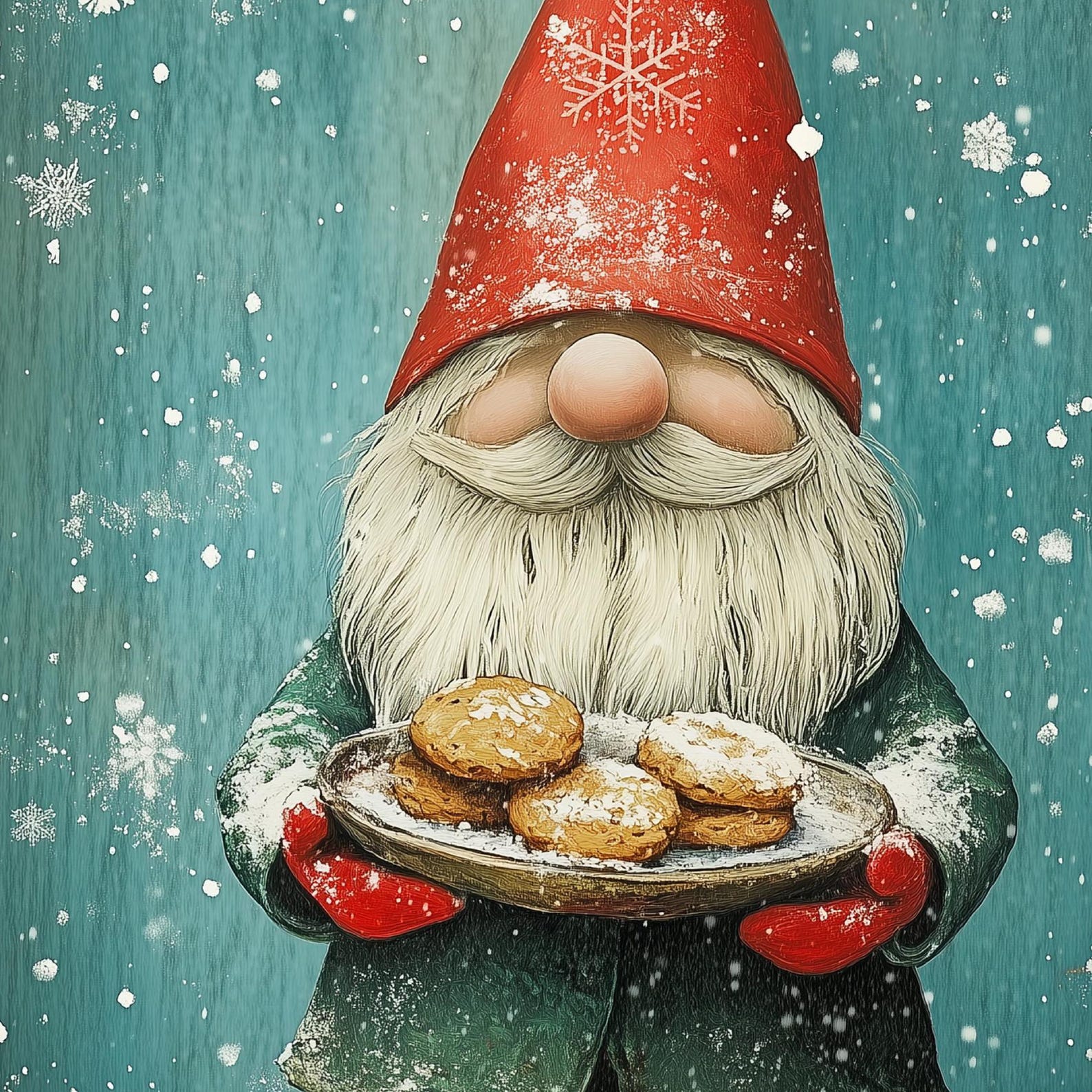 Bearded Banter: 25 Gnome Junk Journal Kit Images, Christmas Ephemera ...