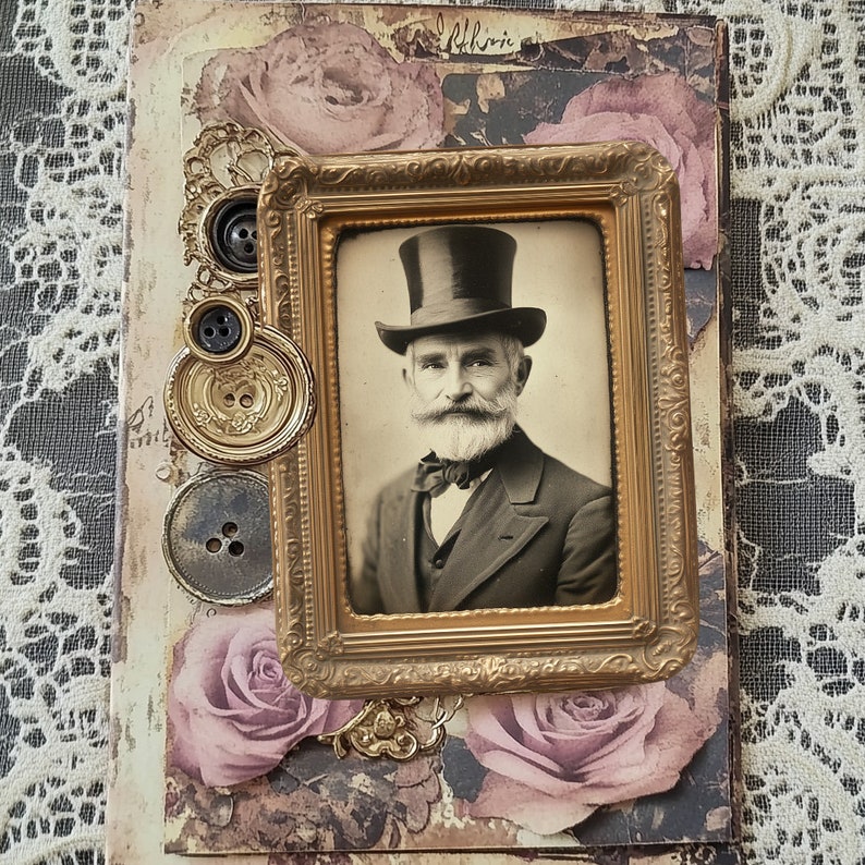 Vintage Framed Portrait Prints: 50 Shabby Antique Photos (digital ...