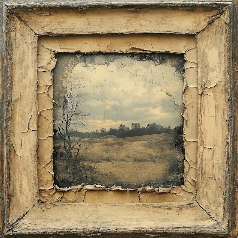 Faded Frames: 100 Vintage Frame JPEG Images, Shabby Framed Papers ...