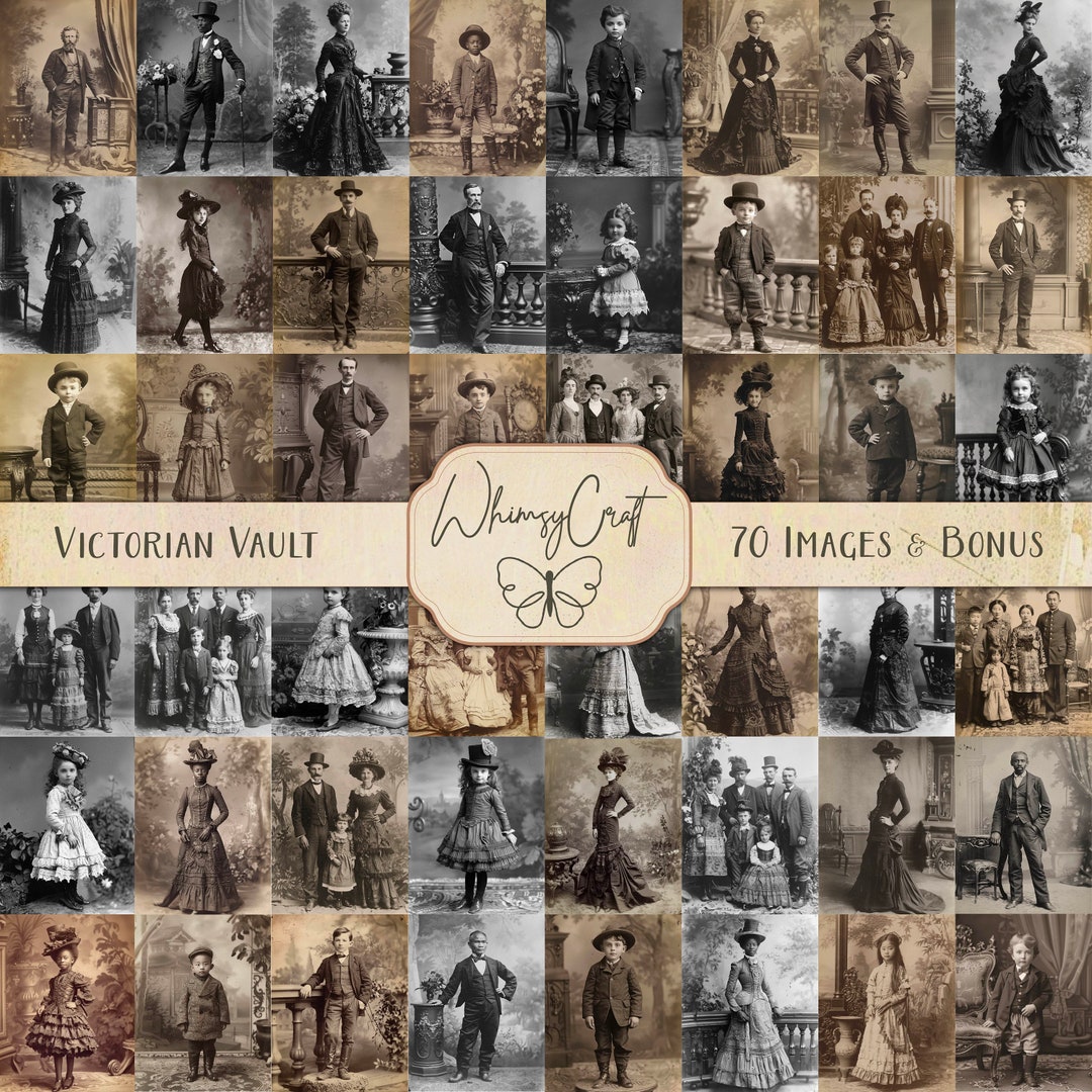 The Victorian Vault: 70 Vintage Images & 10 Bonus Papers, Photo Collage ...