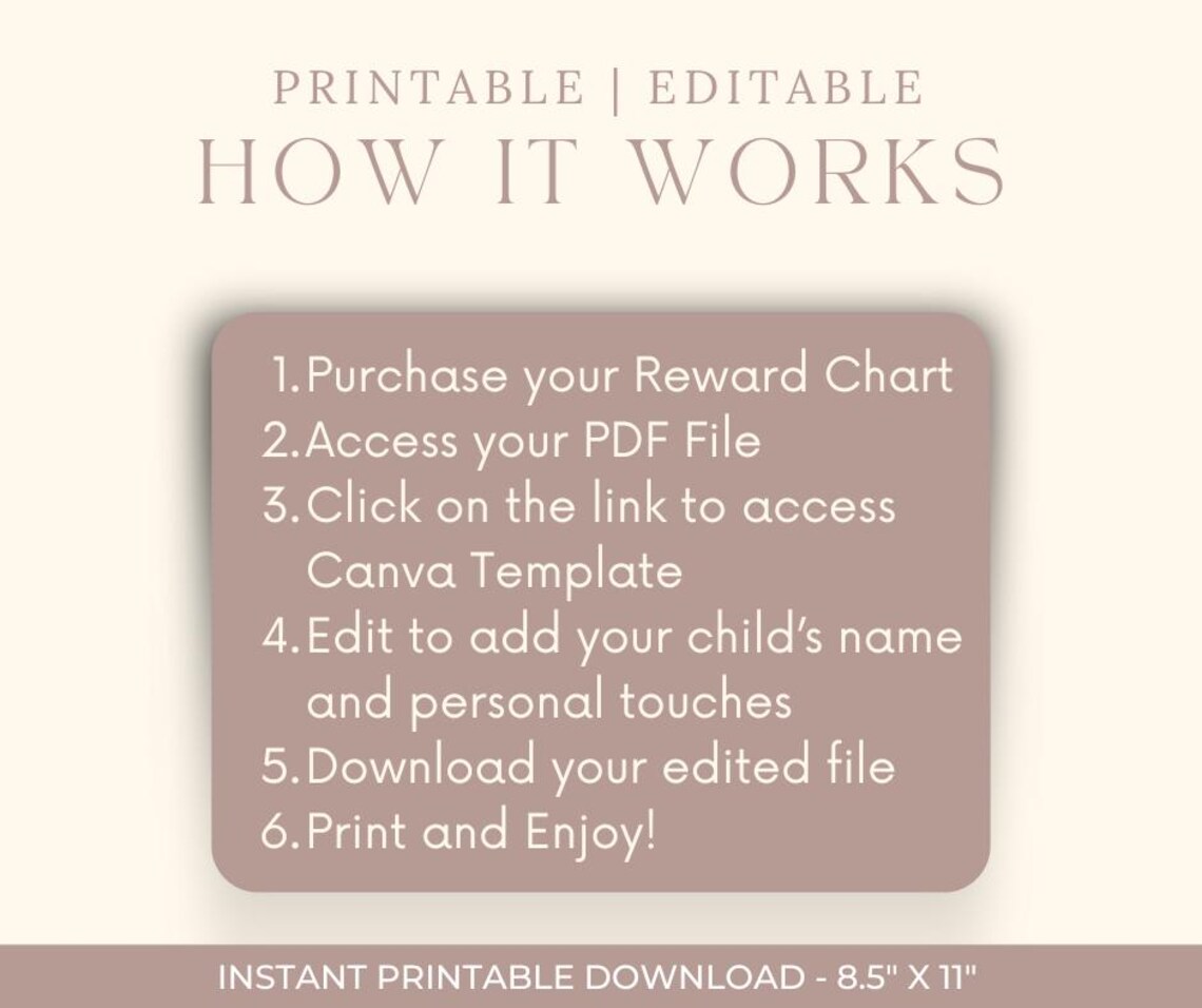Editable Printable Sticker Reward Chart | Visual Reward System ...