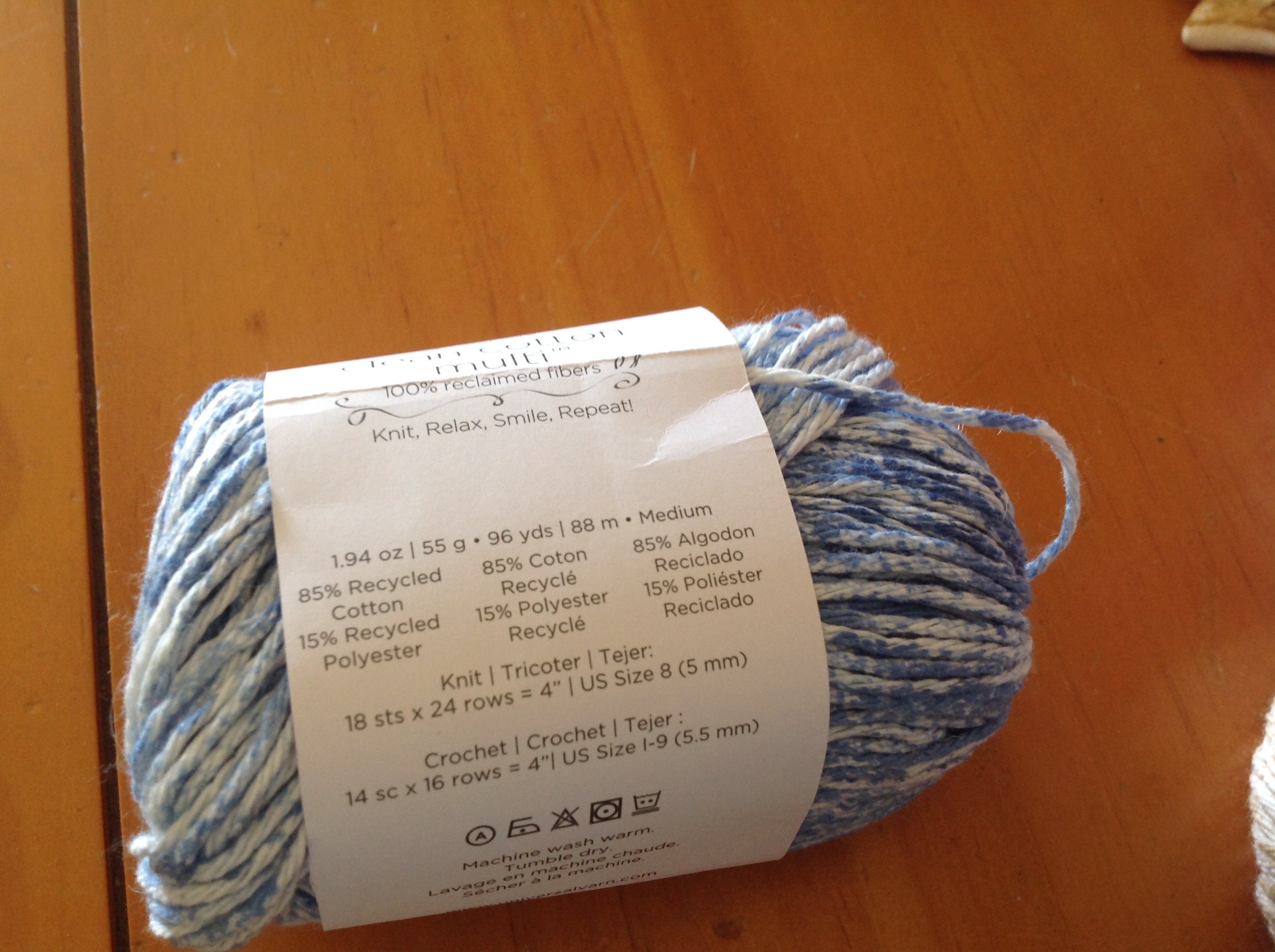 Clean Cotton Multi Yarn 6 Colorways for Knit Crochet Weave All Fiber ...