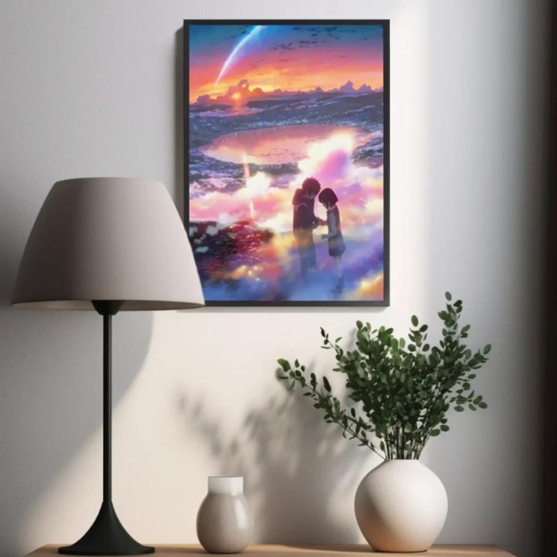 Wall Art Frame Light, Night Light, Anime Light up Painting, LED Light ...