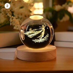 Prince Night Light, Glass Ball Night Lamp, Cute Snow Ball, Crystal Ball ...