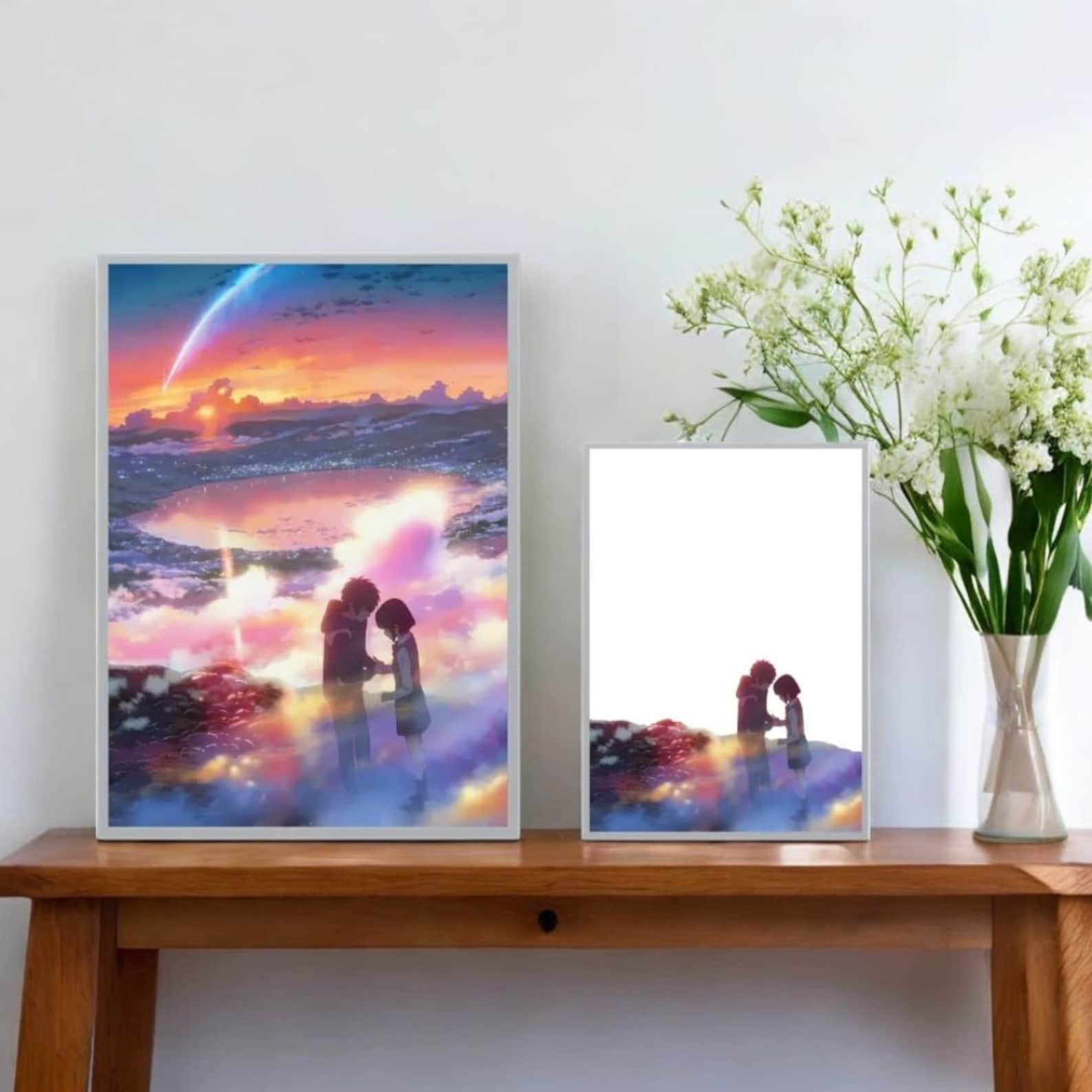 Wall Art Frame Light, Night Light, Anime Light up Painting, LED Light ...