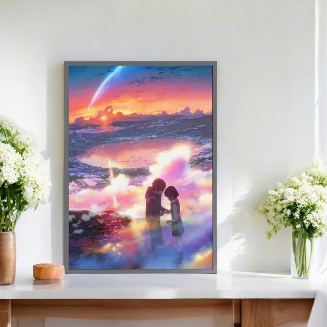 Wall Art Frame Light, Night Light, Anime Light up Painting, LED Light ...