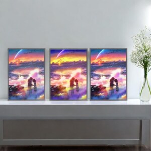Wall Art Frame Light, Night Light, Anime Light up Painting, LED Light ...