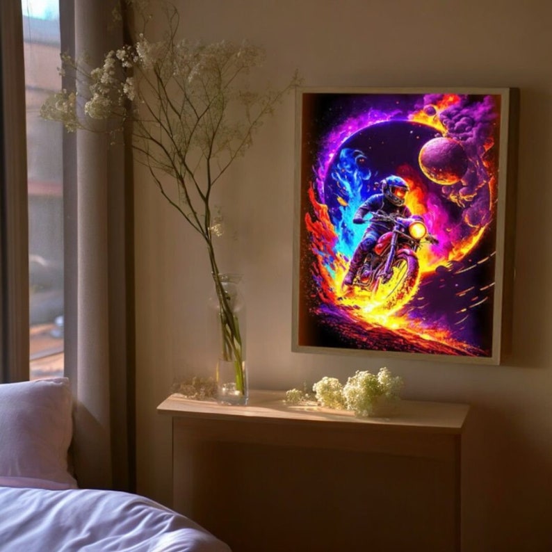 Wall Art Frame Light, Night Light, Picture Frame, Led Light, Anime ...