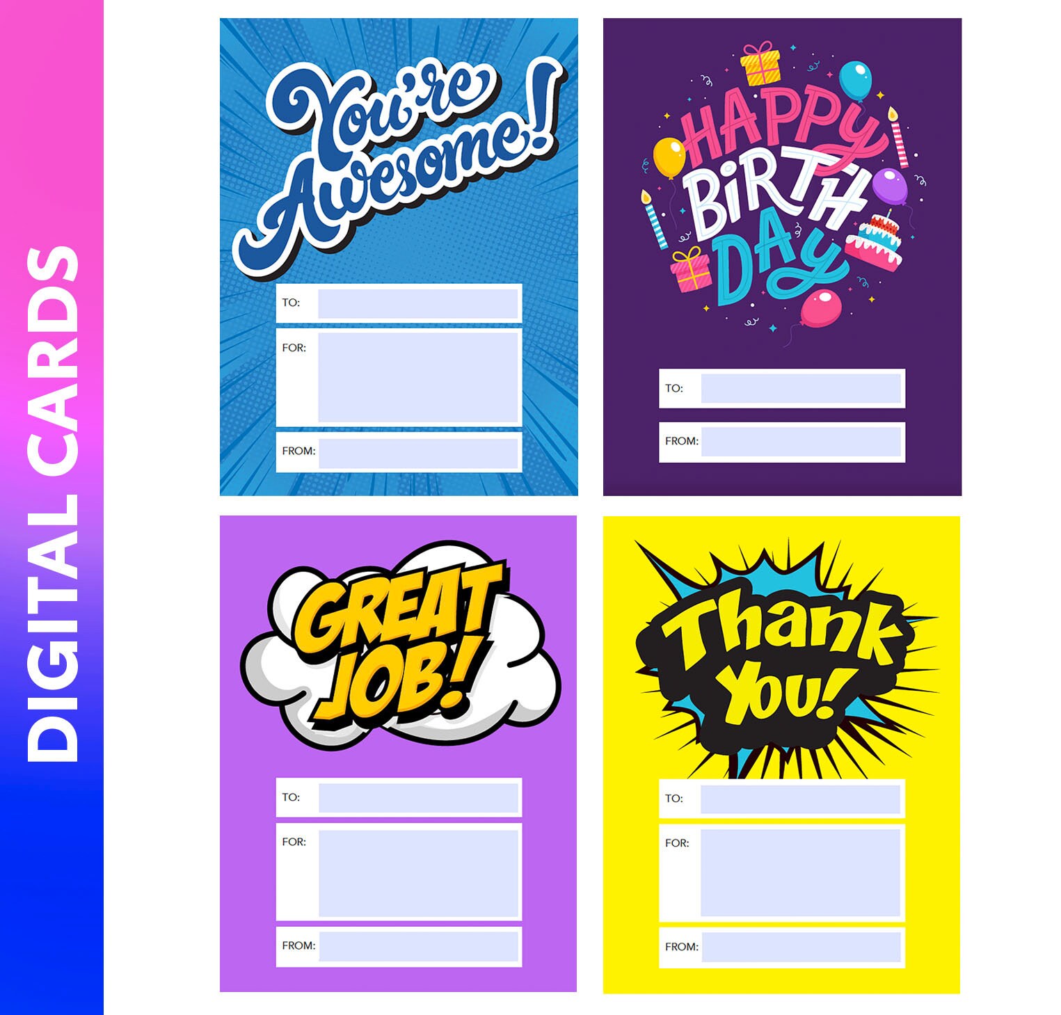 PRINTABLE Recognition Cards - Etsy