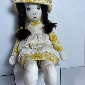 Vintage Rag Doll in a Cute Outfit, Handmade 23"tallw/ Pig Tails and ...